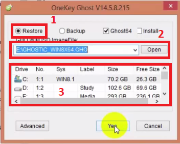 Hướng dẫn tạo và bung file Ghost Win 7, 8, XP bằng Onekey Ghost – Sửa chữa Máy Tính Camera tận ...