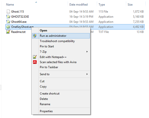 Hướng dẫn tạo và bung file Ghost Win 7, 8, XP bằng Onekey Ghost – Sửa ...